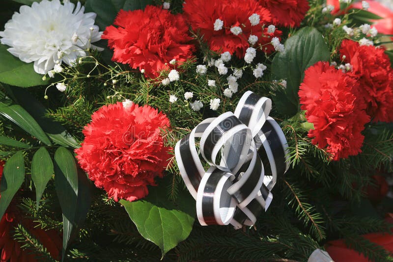 Funeral wreath stock image. Image of flower, carnation - 53866707