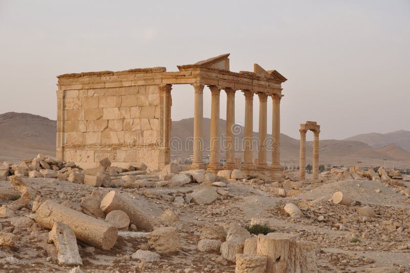 Funerary Temple in Palmyra, Syria Stock Image - Image of eastern ...