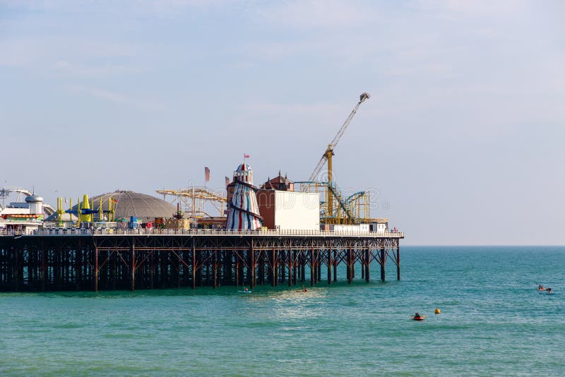The Funfair on Brighton Pier Stock Image - Image of palace, england ...