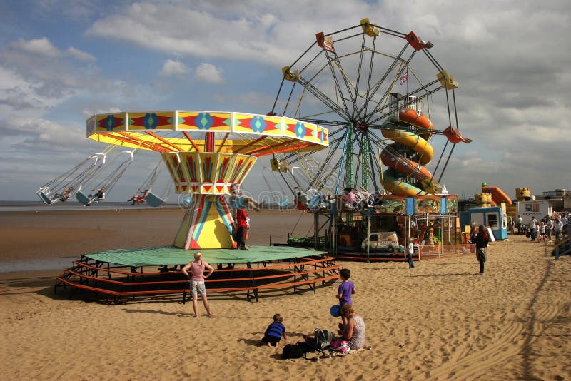 Funfair em Mablethorpe foto de stock. Imagem de festa - 37208364