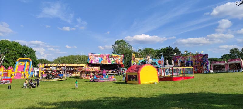 The Funfair at Swanley Park, Kent, UK Editorial Photography - Image of ...