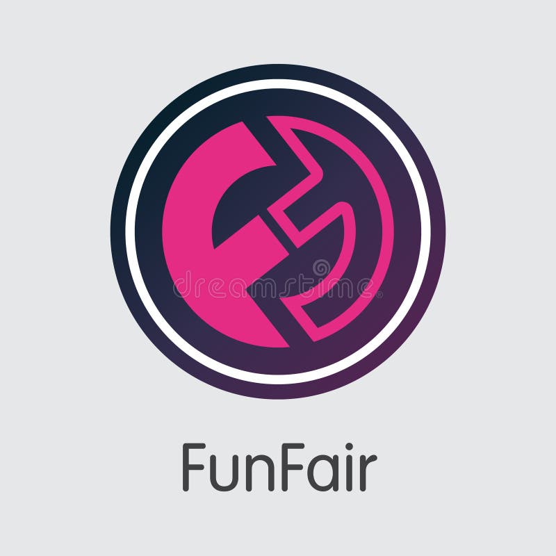 Funfair Cryptographic Currency. Vector FUN Pictogram. Stock Vector ...