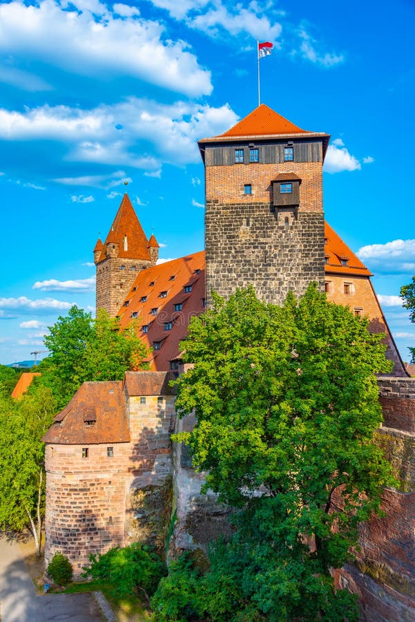 Funfeckturm in German Town Nurnberg Stock Image - Image of structure ...