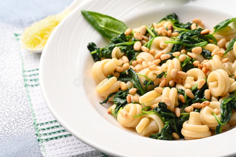 Funghetti Pasta with Champingon Mushrooms Stock Photo - Image of meal ...