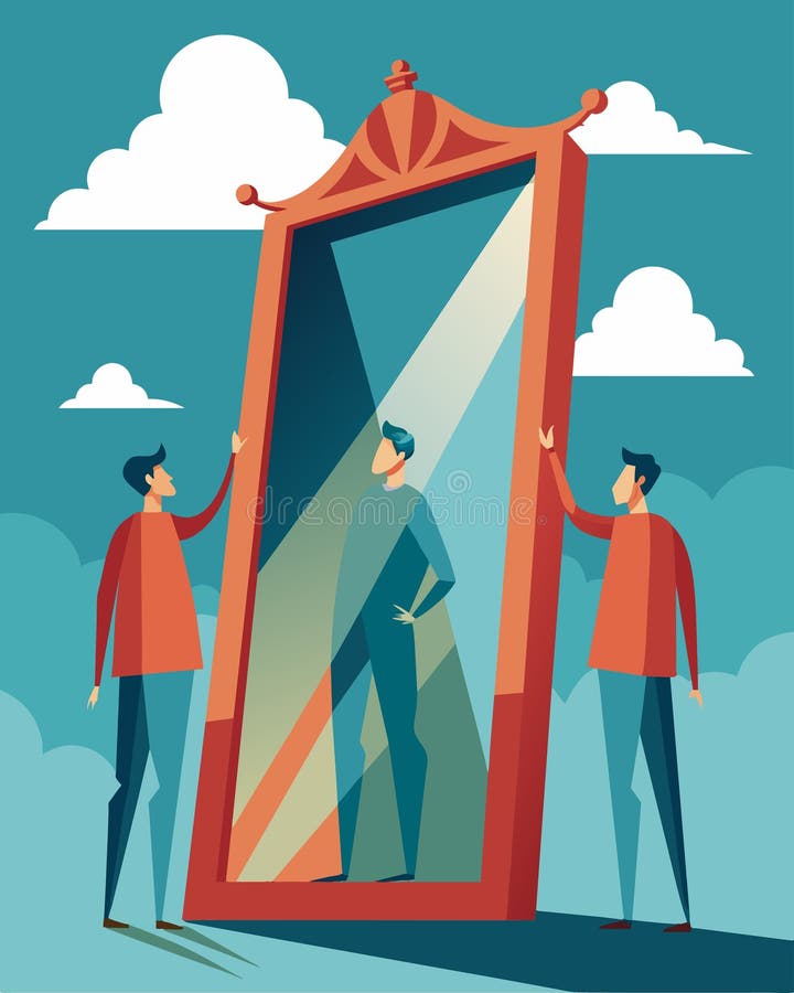 A Funhouse Mirror Warped the Image Making the Tall Look Short and the ...