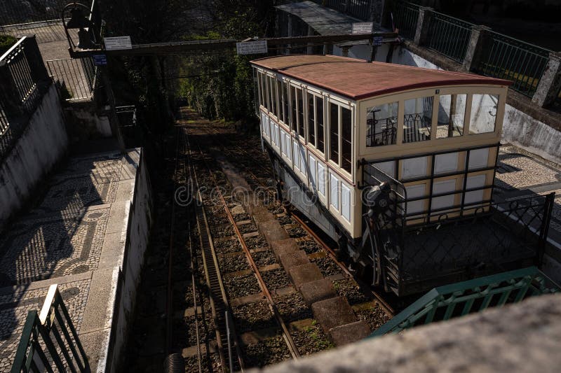 Funicular of Bom Jesus Do Monte Sanctuary.the Eldest Funicular of the ...