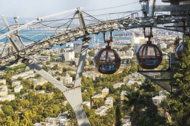 Funicular in Israel editorial stock photo. Image of funicular - 104175053