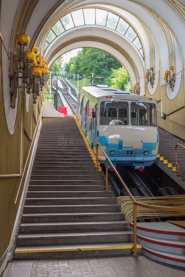 Kyiv Funicular Station on Podol in Kyiv, Ukraine Editorial Photo ...