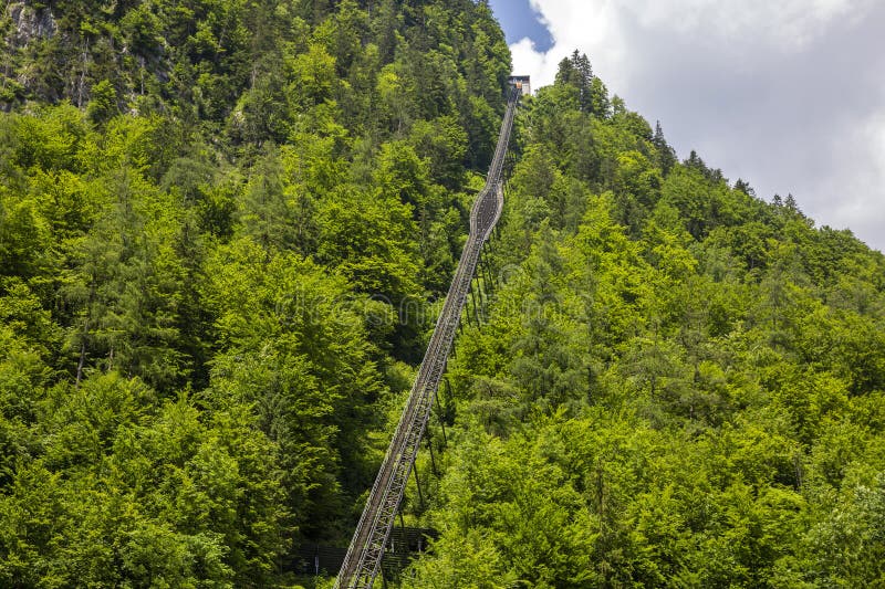 Funicular is a Rail Vehicle with Cable Traction for Transporting People ...