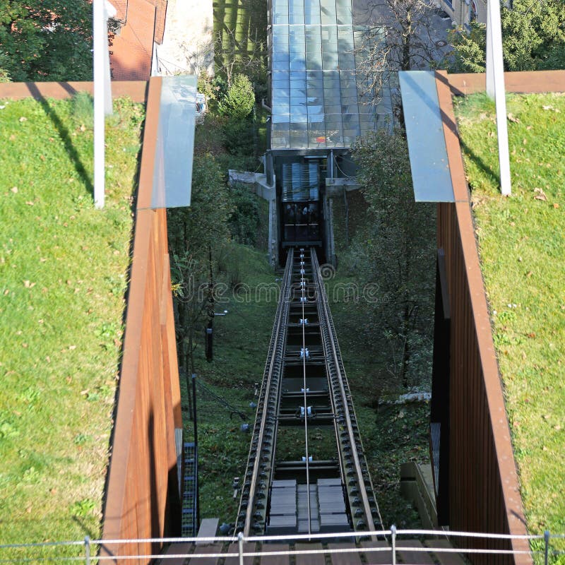Funicular Rails stock photo. Image of transport, public - 152299298