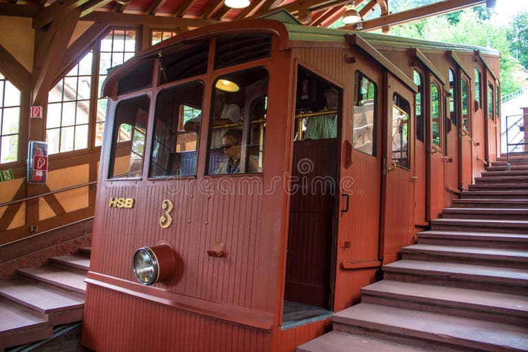 Funicular Railway in Heidelberg Editorial Photography - Image of retro ...