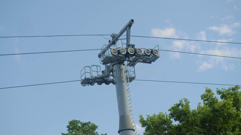 Funicular Support is Operational and the Rope is Pulled by Spinning ...