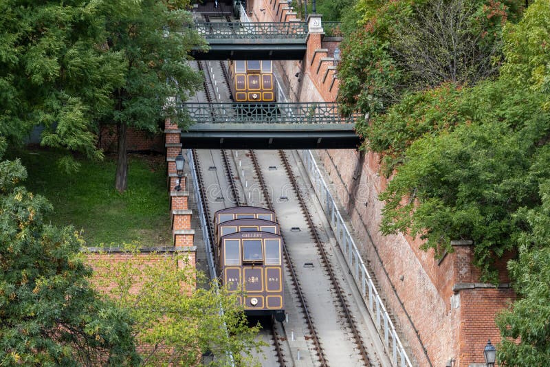 Funicular Train To Buda Castle in Budapest Editorial Image - Image of ...