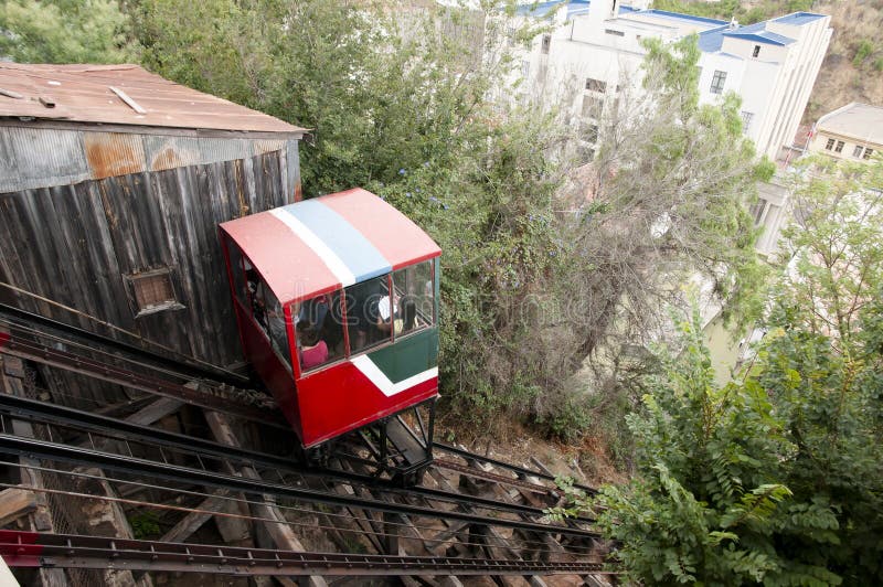 Funicular - Valparaiso - Chile Stock Photo - Image of chile, steep ...