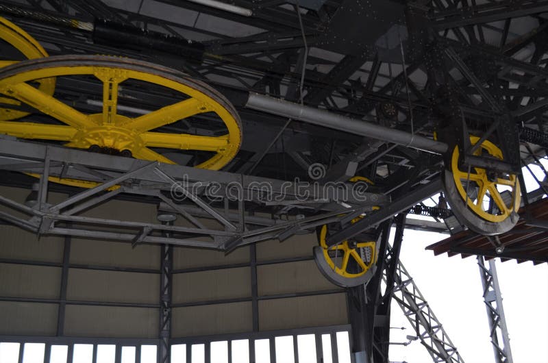 Funicular wheels stock photo. Image of running, machinary - 98744694