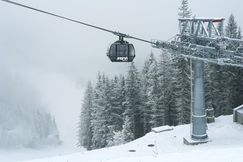 Funitel. editorial photography. Image of mountains, mikulas - 28037102