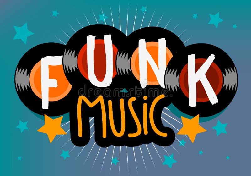 Funk Music Lettering Type Design Vector Image Stock Vector ...