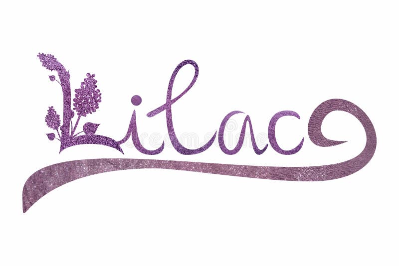 Lila Text Innerhalb Der Verschiedenen Formen Vektor Abbildung ...