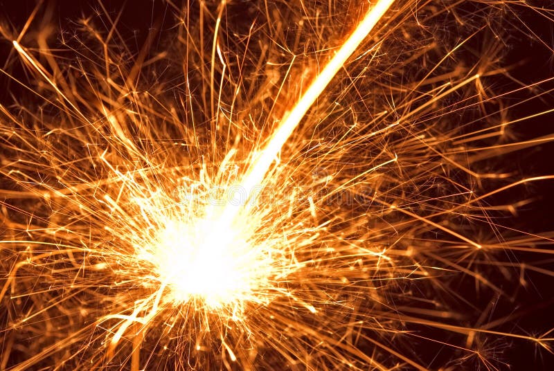 Funken Des Feuers Auf Schwarzem Stockbild - Bild von sicherung, fabrik ...