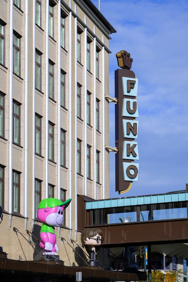 Funko Sign and Large Characters on Everett Headquarters with Sign ...