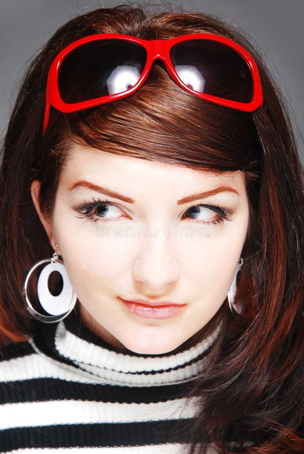 Funky 60 s Woman stock photo. Image of hoite, jewelery - 9182496