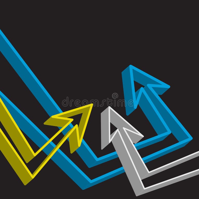 Funky Arrows Layout stock vector. Illustration of pointing - 8345987