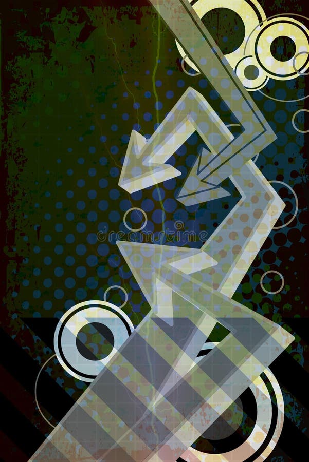 Funky Arrows Layout stock illustration. Illustration of abstract - 8611213