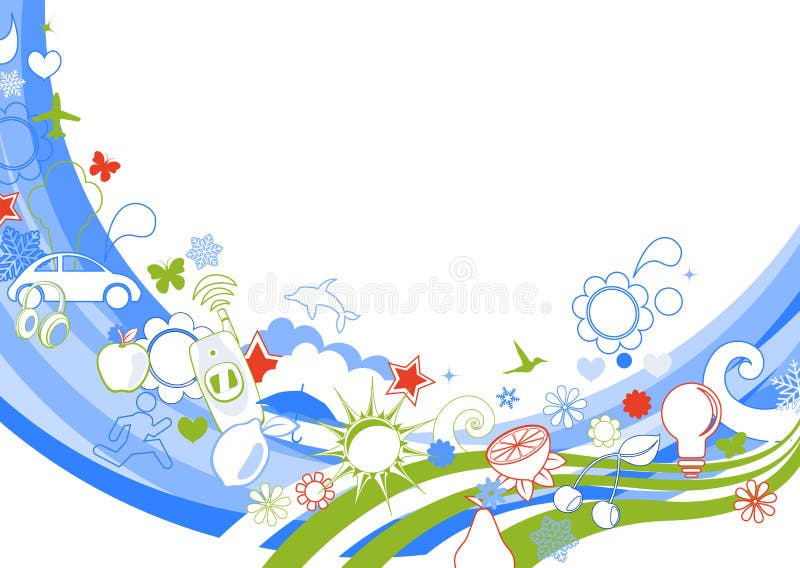 Funky Background stock vector. Illustration of cartoon - 8410701