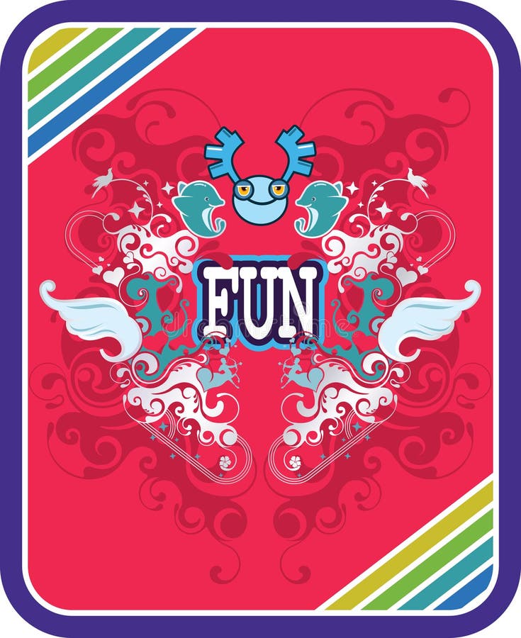 Funky graphic design stock vector. Illustration of page - 15339641