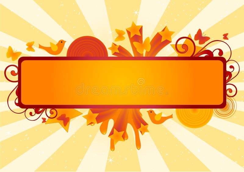 Funky retro trees designs stock vector. Illustration of artwork - 7180855