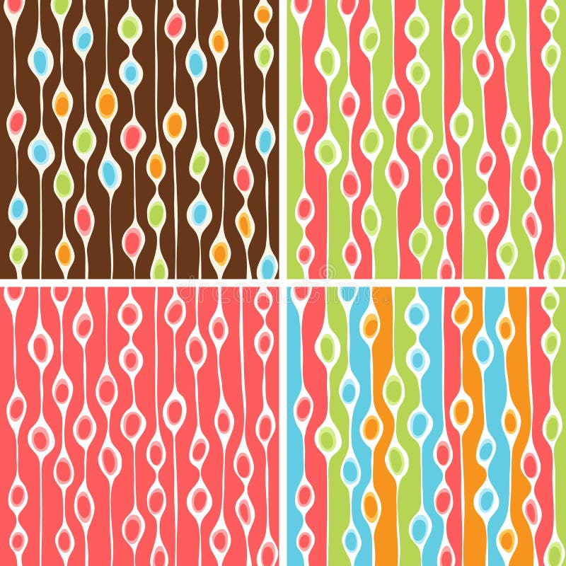 Funky Blobs Pattern Set Stock Vector Illustration Of Funky 7656417