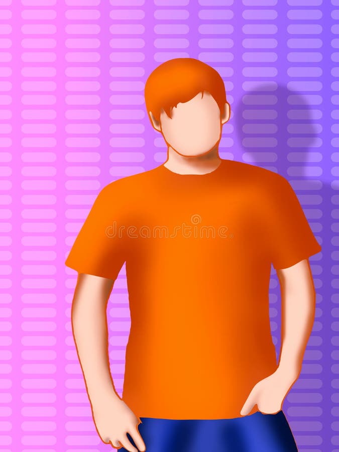 Funky boy stock illustration. Illustration of blue, standing - 8938966