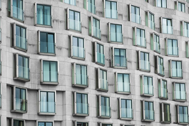 Irregular Building Facade , Modern Architecture Exterior Stock Image ...