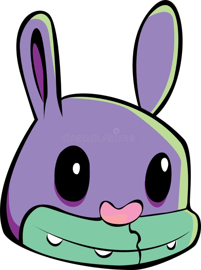 Funky bunny stock vector. Illustration of easter, nose - 32978206