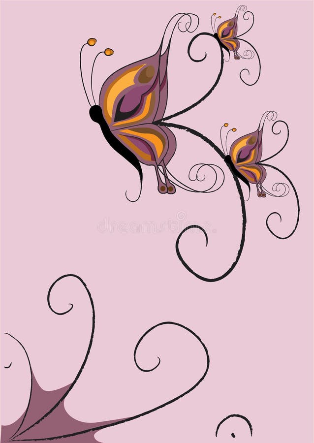 Funky butterflies stock vector. Illustration of freedom - 10251096