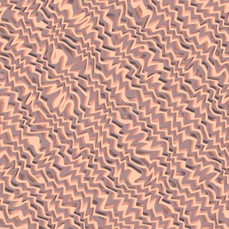 Funky Cartoon Diagonal Zigzag Lines Seamless Pattern Stock Illustration ...