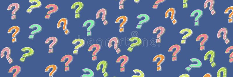 Funky Colorful Question Marks Stock Illustration - Illustration of void ...