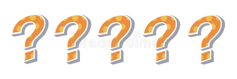 Funky cool question marks stock illustration. Illustration of digital ...