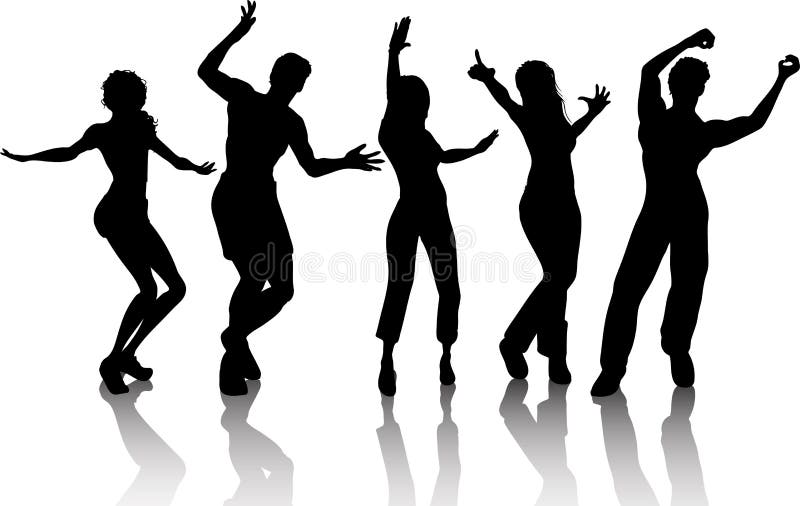 Funky dancers stock vector. Illustration of group, funky - 2433573
