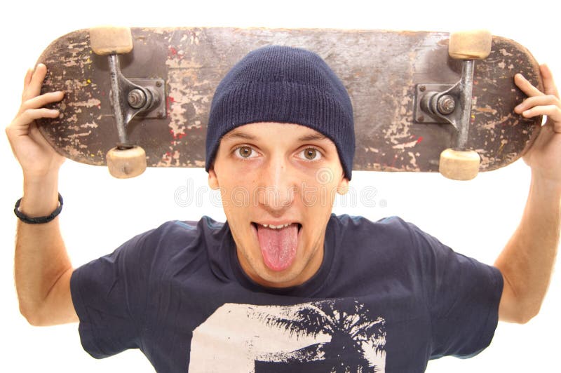 Skater portrait stock photo. Image of concept, face, skate - 10734482