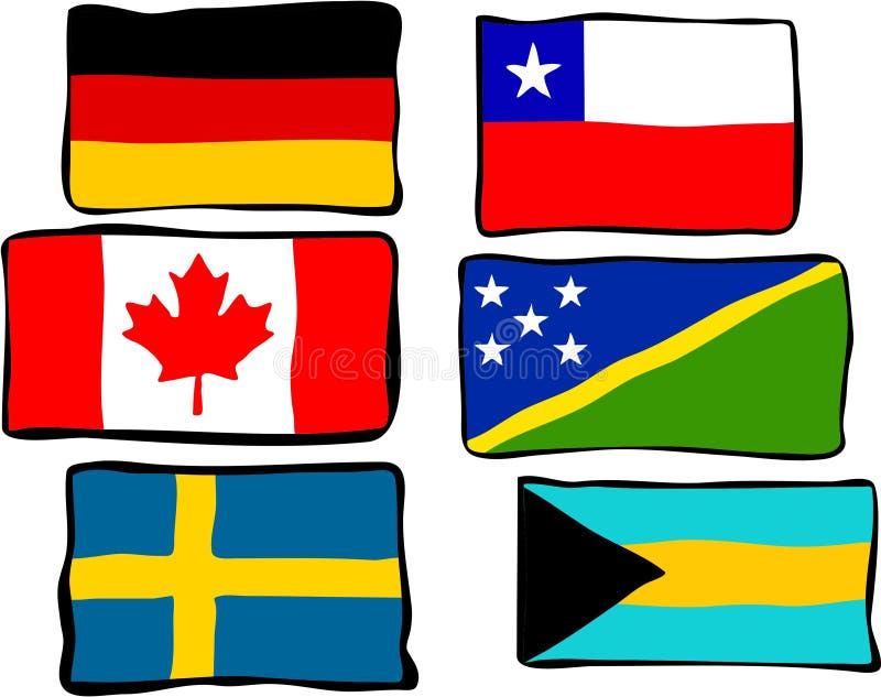 Funky Flags stock illustration. Illustration of canada - 181378