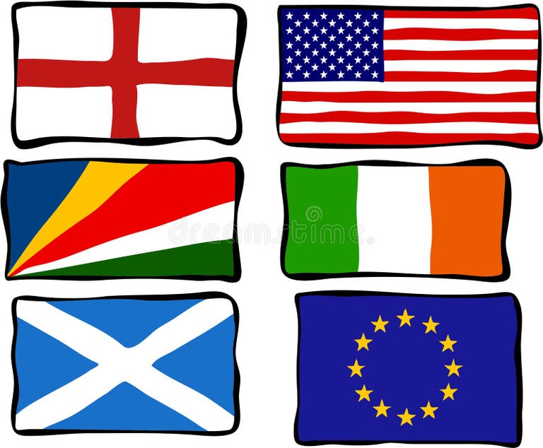 Funky Flags stock illustration. Illustration of european - 181407