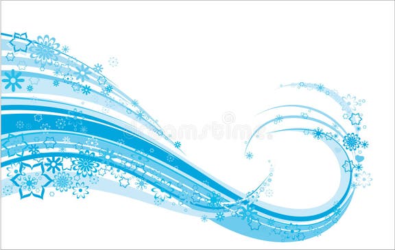 Funky floral wave stock vector. Illustration of curve - 10610235