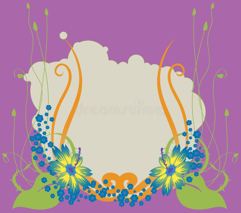 Funky flowers stock vector. Illustration of abstract - 12146797