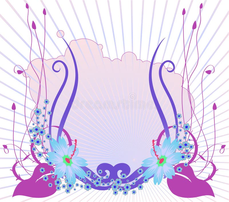 Funky flowers stock vector. Illustration of herb, beautiful - 13002164