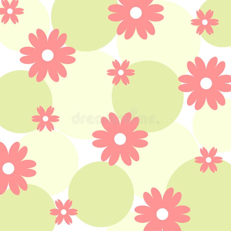 Funky flowers - Vector stock vector. Illustration of modern - 4240444