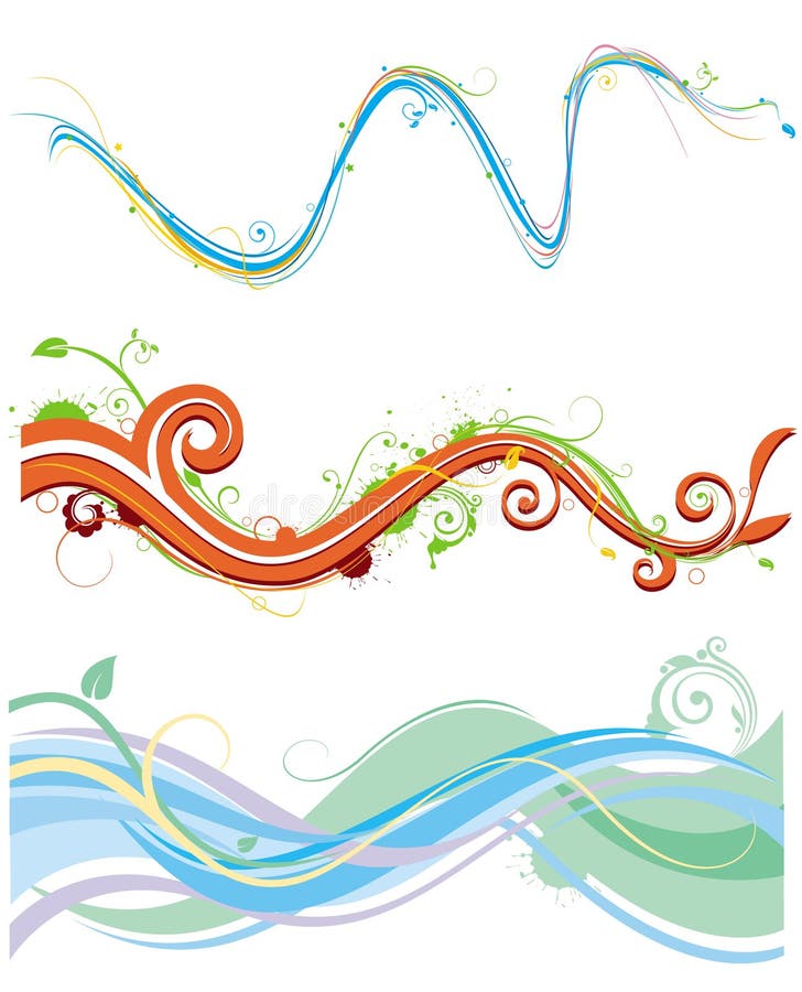 Funky flowing pattern stock vector. Illustration of abstract - 9282320