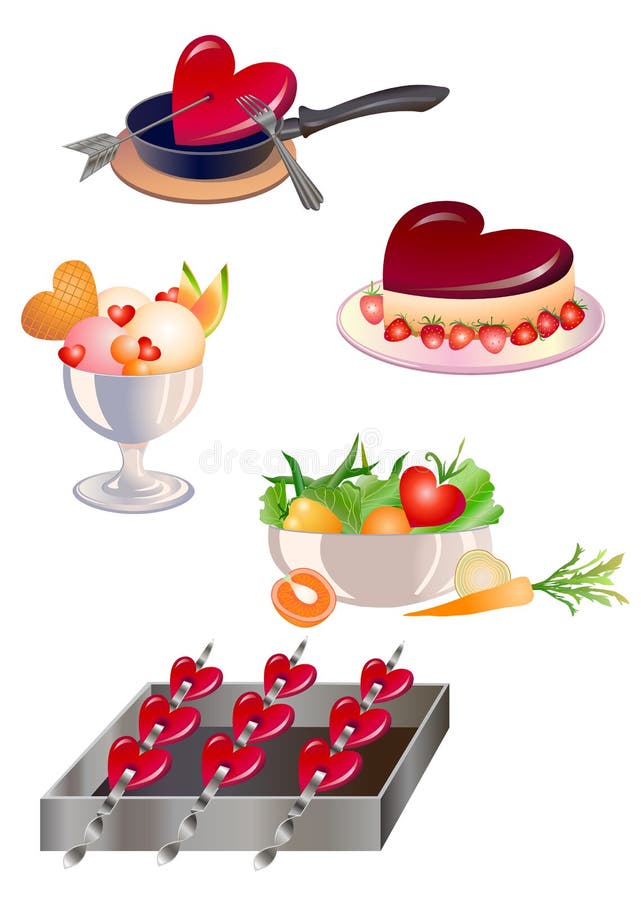 Funky food stock vector. Illustration of event, kitchen - 9840492
