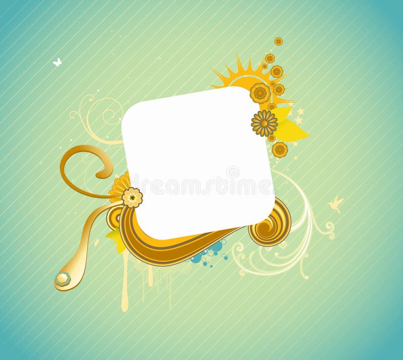 Funky frame stock vector. Illustration of banner, decoration - 8192747