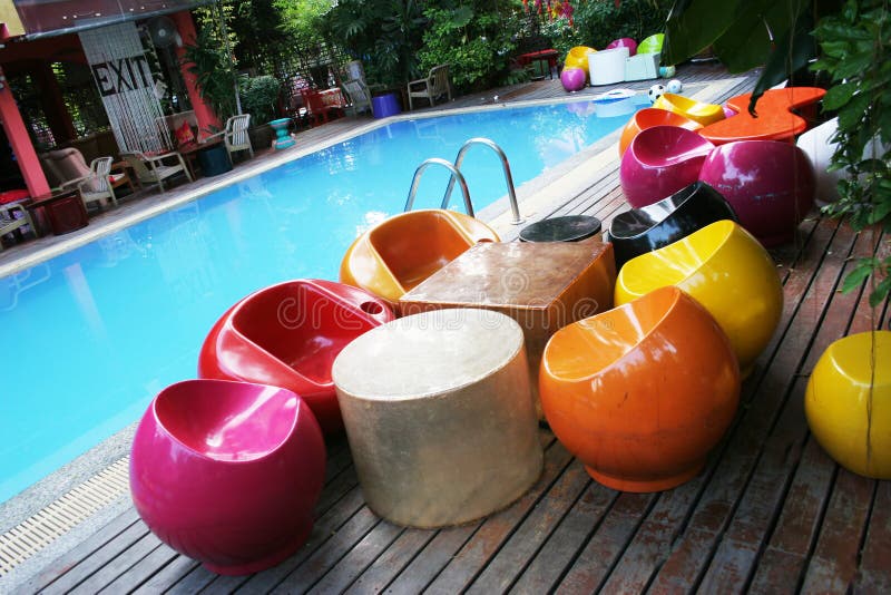 Funky Pool Furniture Stock Photos - Free & Royalty-Free Stock Photos ...